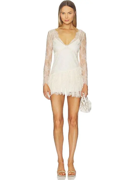LoveShackFancy Seelie Mini Dress - Ivory