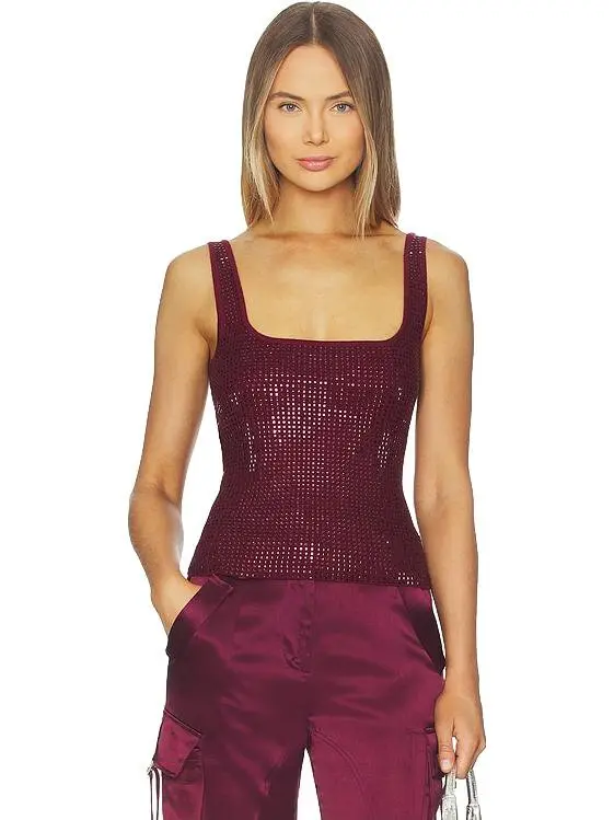 Retrofete Marzia Embellished Top - Port