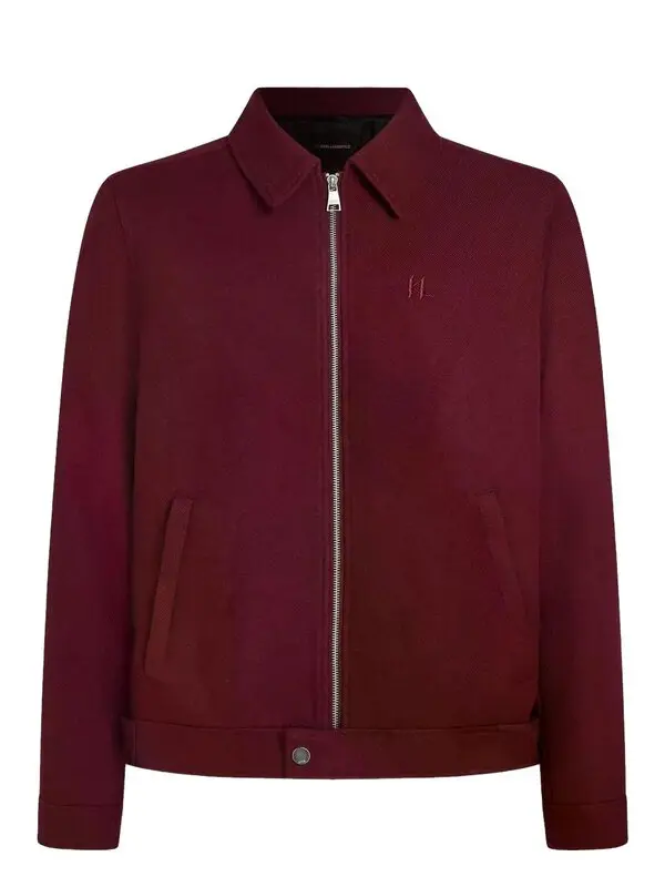 Karl Lagerfeld Zip-front Jacket - Red