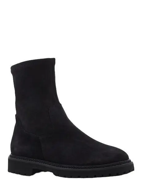 Aquatalia Maryann Weatherproof Suede Bootie - Black Suede