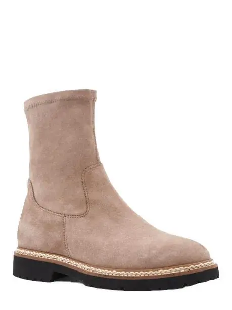 Aquatalia Maryann Weatherproof Suede Bootie - Taupe Suede