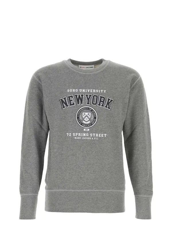 A.P.C. X MARC JACOBS Crest Print Sweatshirt - Grey