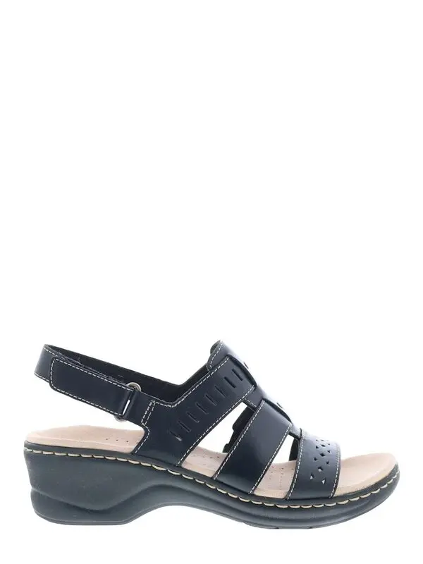 Clarks Camzin Hale Leather Sandals - Black