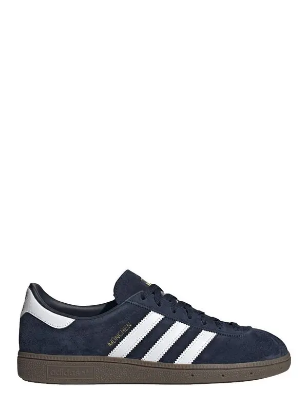 Adidas Munchen Gum Sneakers - Collegiate Navy/clear Blue/gold Metallic