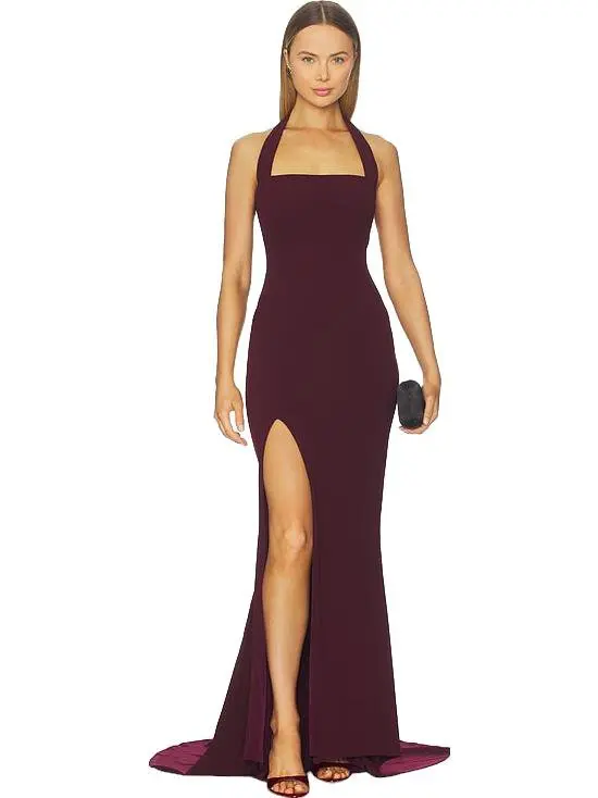 NOOKIE Boulevard Gown - Wine