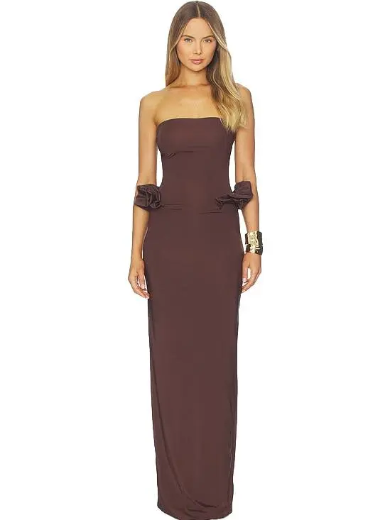 MAYGEL CORONEL X Revolve Calliope Dress - Brown
