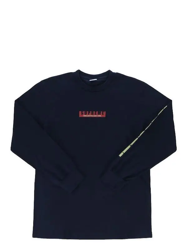 Supreme 1994 Long Sleeve Tee Shirt - Navy Blue