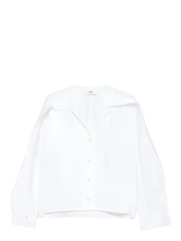 Séfr Arc-collar Shirt - White