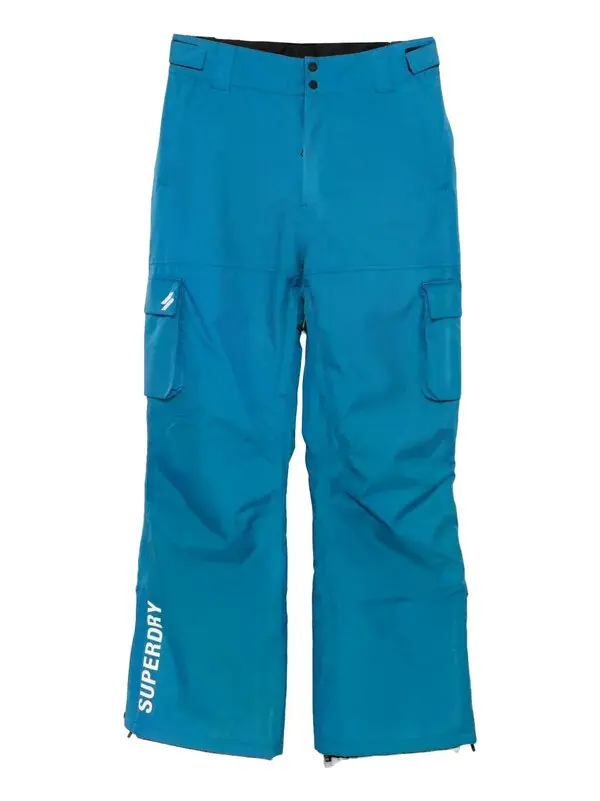 Superdry Panelled Cargo Trousers - Wff Blue