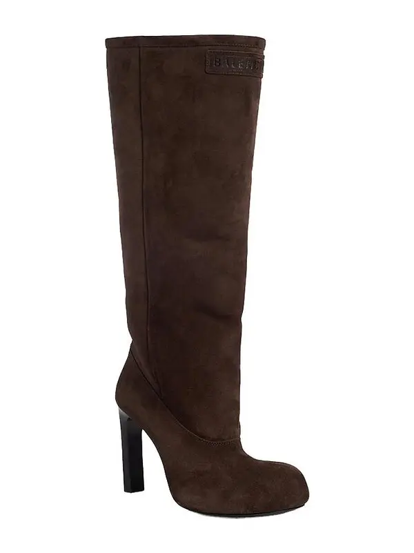 Balenciaga Fargo Boots - Espresso/beige/silver