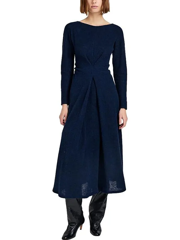 Proenza Schouler White Label Sai Wool Jersey Dress - Ink Melange