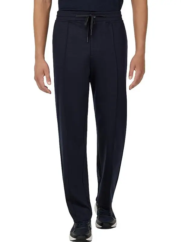 Boggi Milano Wool Trousers - Navy Blue