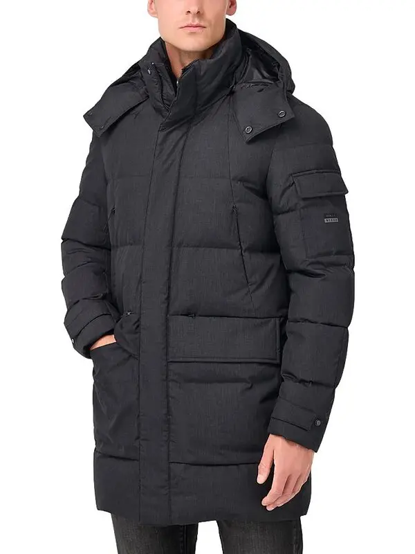 Boggi Milano Down Tech Parka - Dark Grey