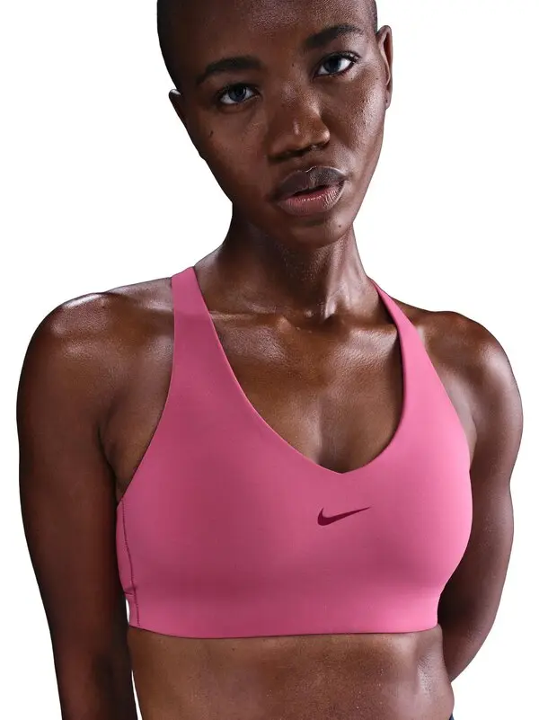 Nike Universa Medium-support Padded Sport Bra - Purple