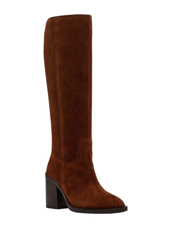 Blondo Waterproof Knee High Boot - Chocolate Suede