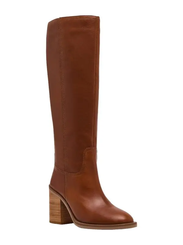 Blondo Waterproof Knee High Boot - Tan Leather