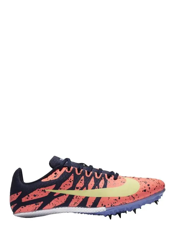 Nike Zoom Rival S 9 Paint Splatter Sneakers - Bright Mango/blackened Blue/purple Pulse