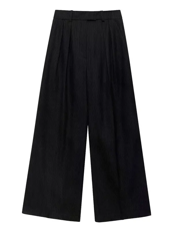ANINE BING Lou Palazzo Trousers - Black