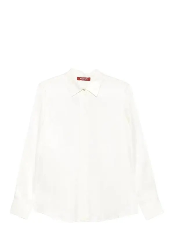 Max Mara Long-sleeve Button-down Shirt - Neutrals