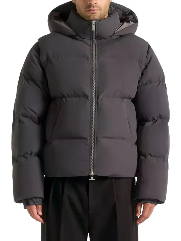 Manière De Voir 2-in-1 Puffer Hooded Jacket - Grey