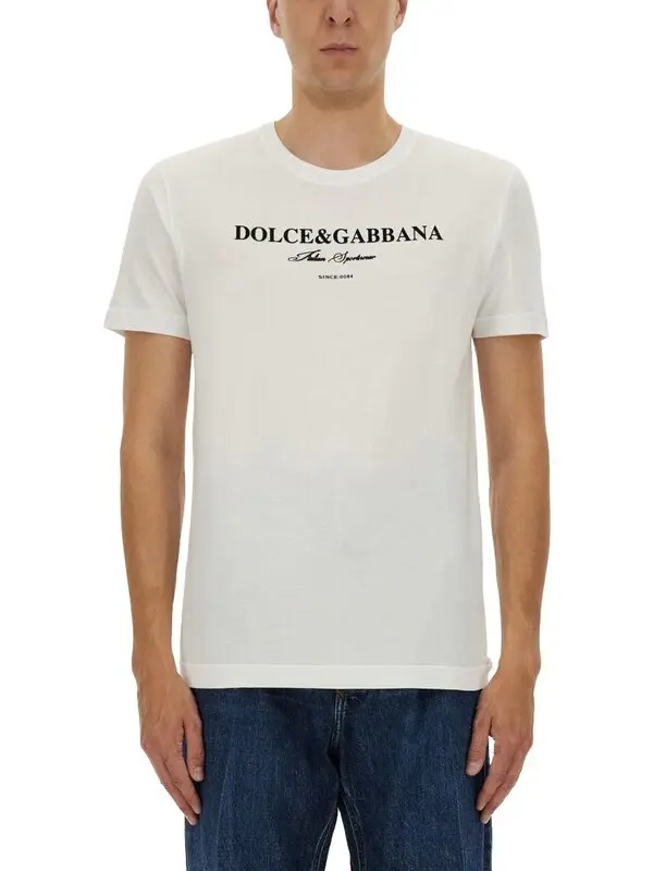 Dolce & Gabbana Cotton T-shirt With Print - White