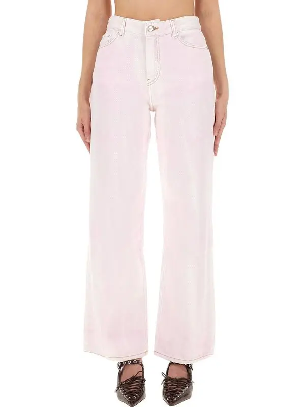 GANNI Relaxed Fit Jeans - Pink