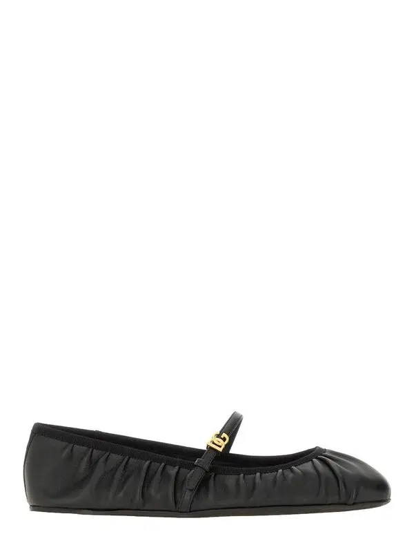 Dolce & Gabbana Nappa Ballerina - Black