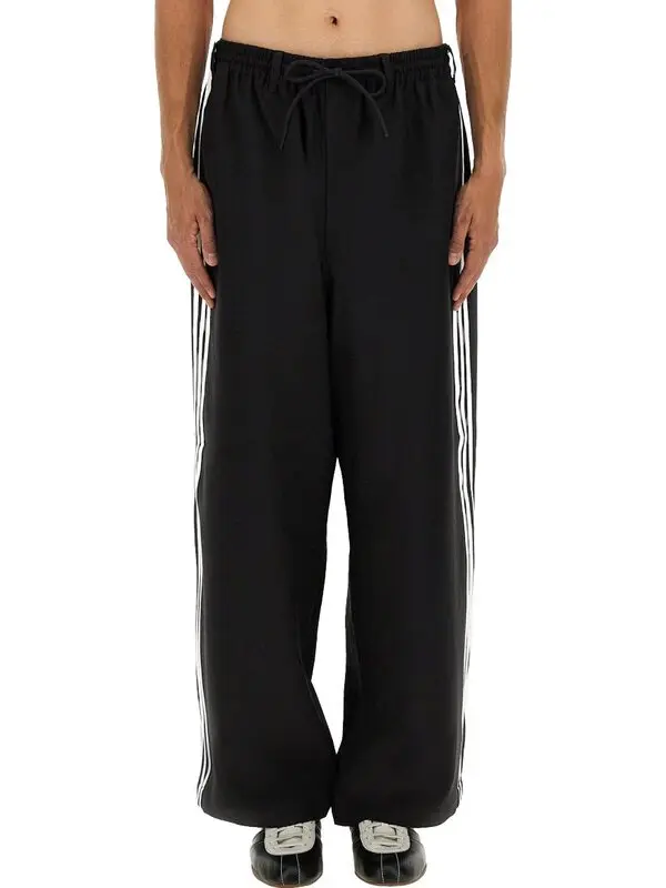 Y3 Sport Uniform 3 Stripes Pants - Black