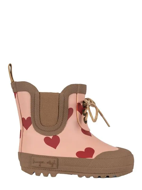 KONGES SLØJD Heart Print Boots - Pink