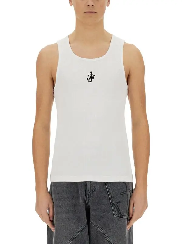 JW Anderson Logo Tank Top - White