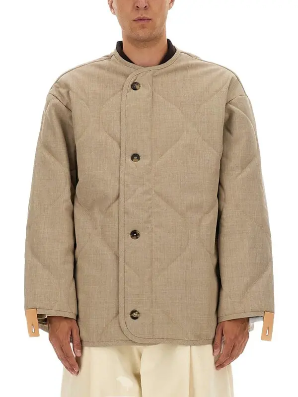 JW Anderson Quilted Wool Jacket - Beige