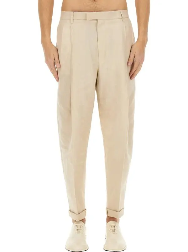 Dolce & Gabbana Linen Pants - Beige