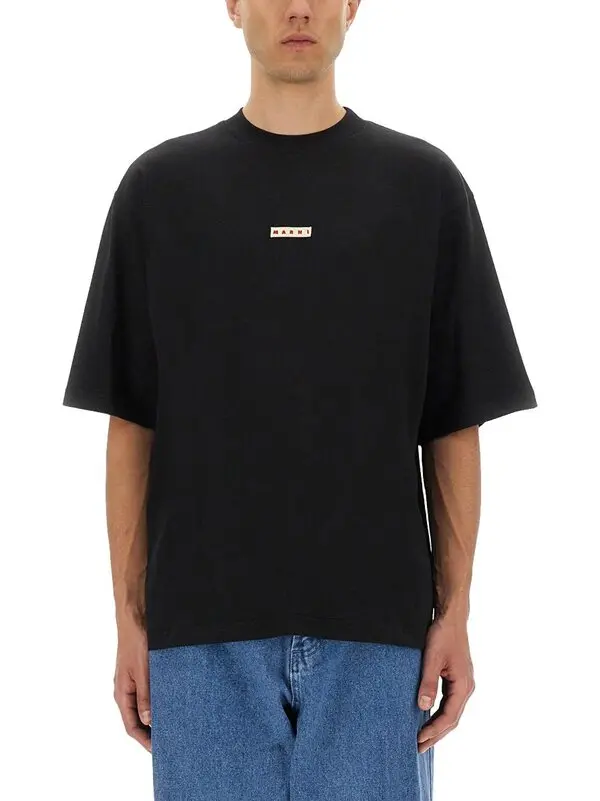 Marni Mini Logo T-shirt - Black