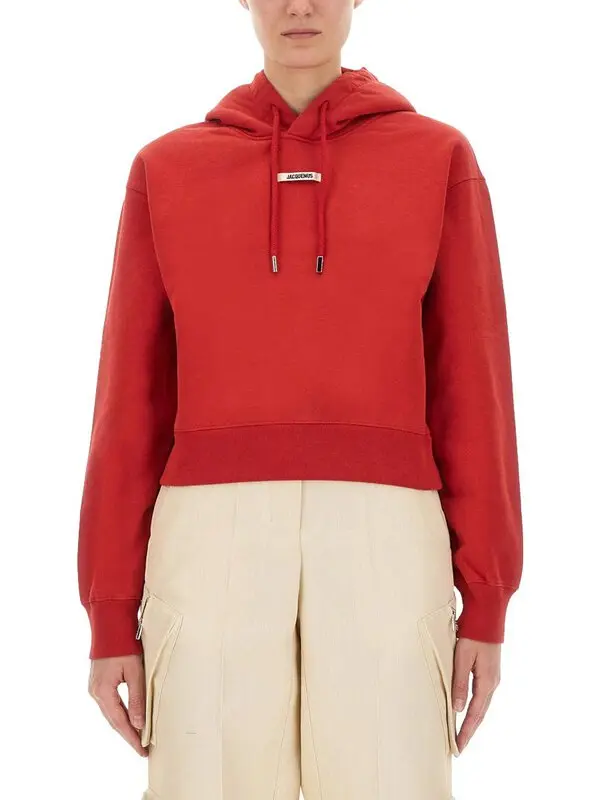 Jacquemus Grosgrain Hoodie - Red