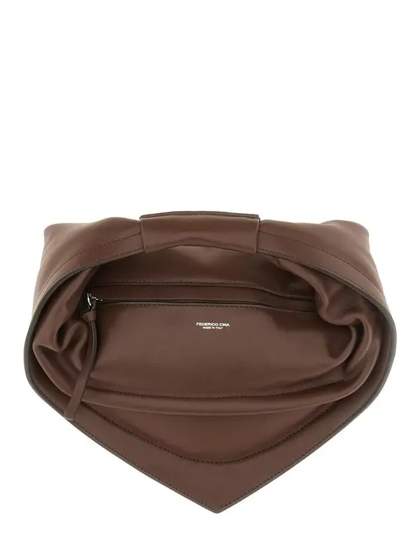 FEDERICO CINA Midi Bag Cupcake - Brown
