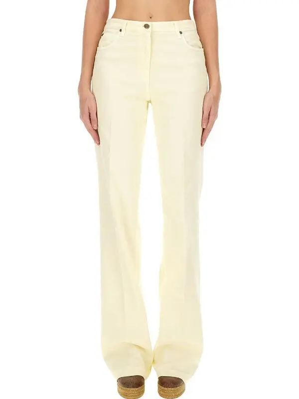 Etro Cotton-blend Pants - Ivory