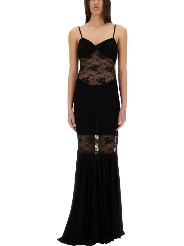 Nina Ricci Mermaid Lace Dress - Black