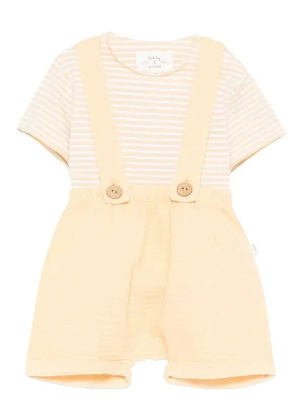 TEDDY & MINOU Two Piece Cotton Suit - Yellow