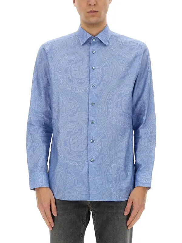 Etro Cotton Shirt - Azure