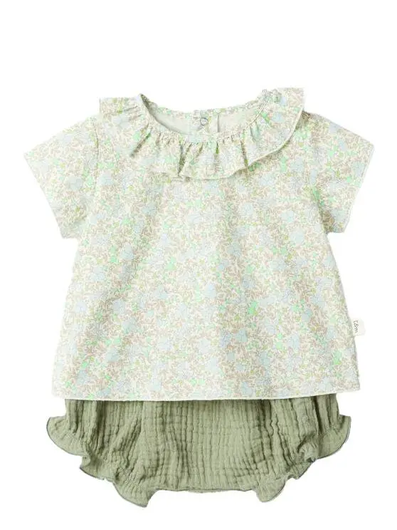 TEDDY & MINOU T-shirt And Shorts Set - Green