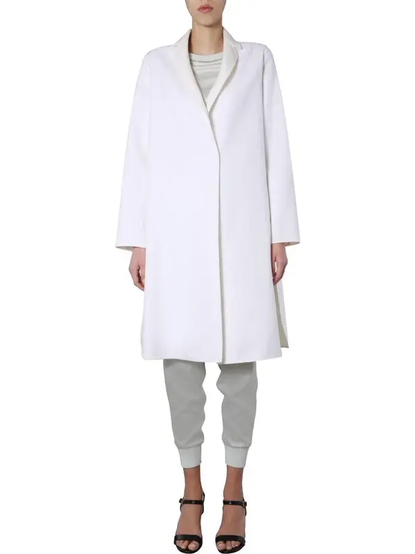 Fabiana Filippi Regular Fit Coat - White