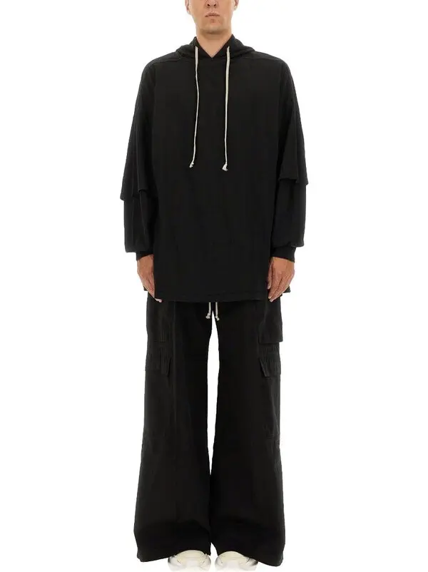Rick Owens Tommy Hustler Hoodie - Black