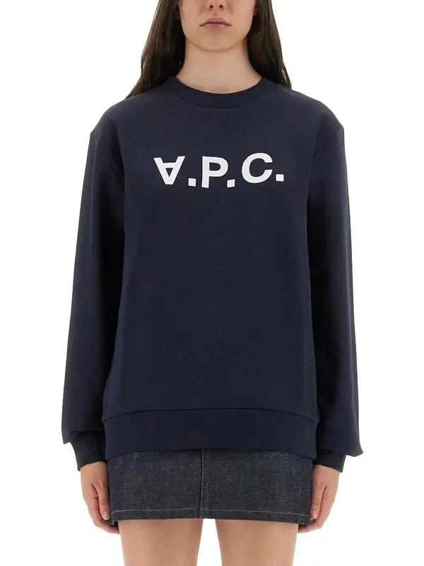 A.p.c. Standard Grand Vpc Gots Sweatshirt - Blue