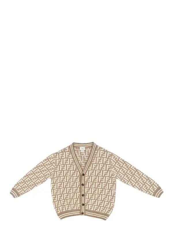 Fendi Ff Chenille Cardigan - Multicolour