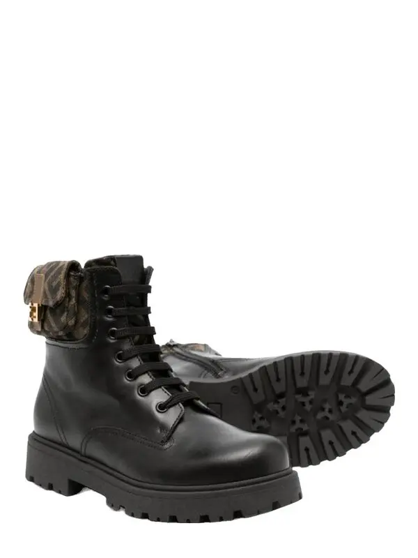 Fendi Biker Ff Boots - Black
