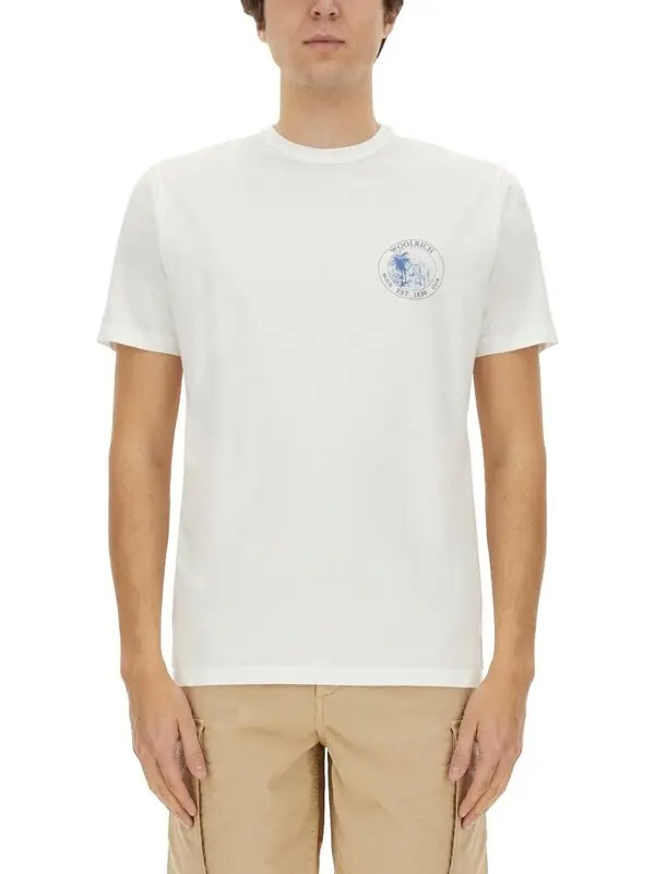 Woolrich Printed T-shirt - White