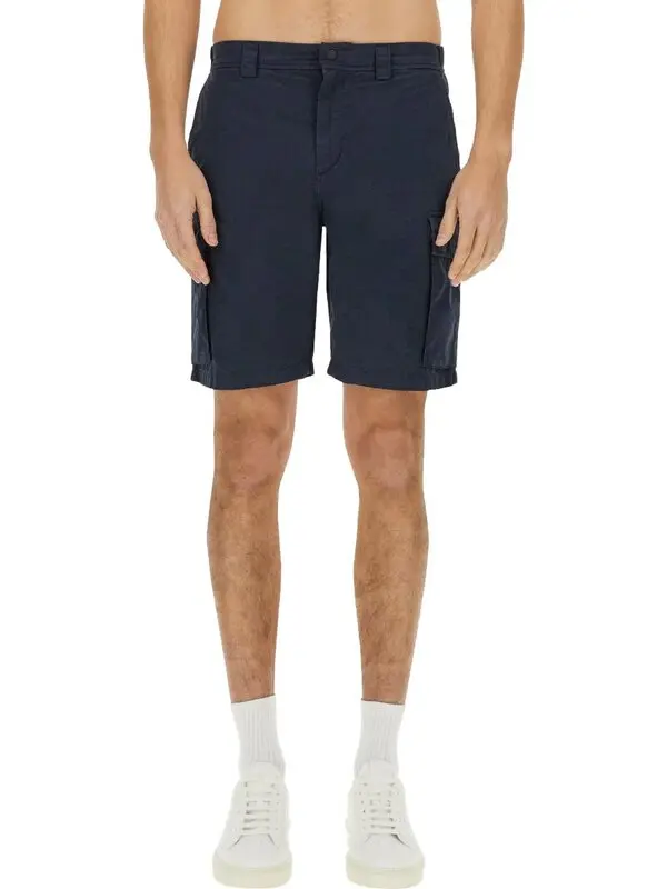 Woolrich Cotton Cargo Shorts - Blue