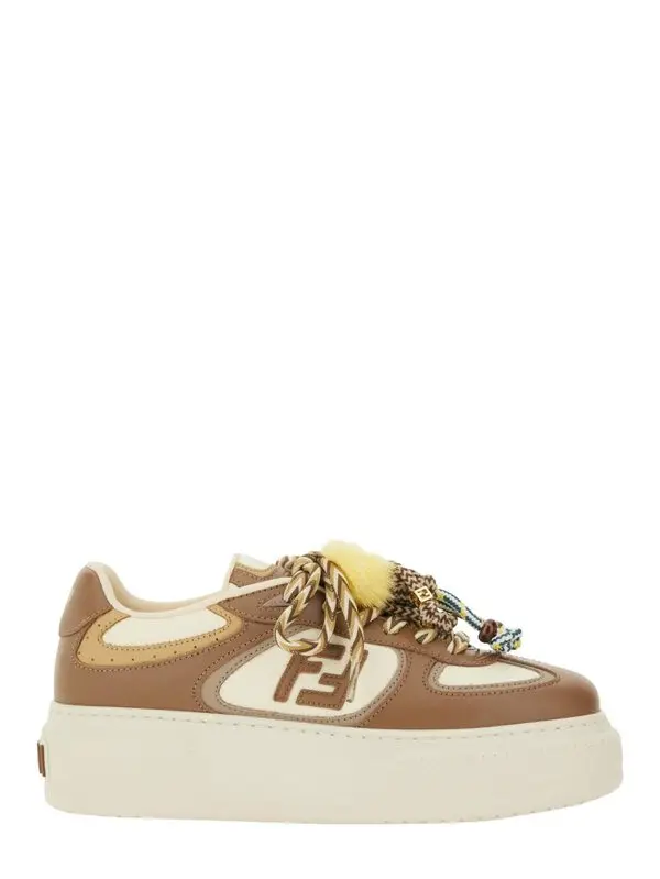 Fendi Match Sneakers - Beige