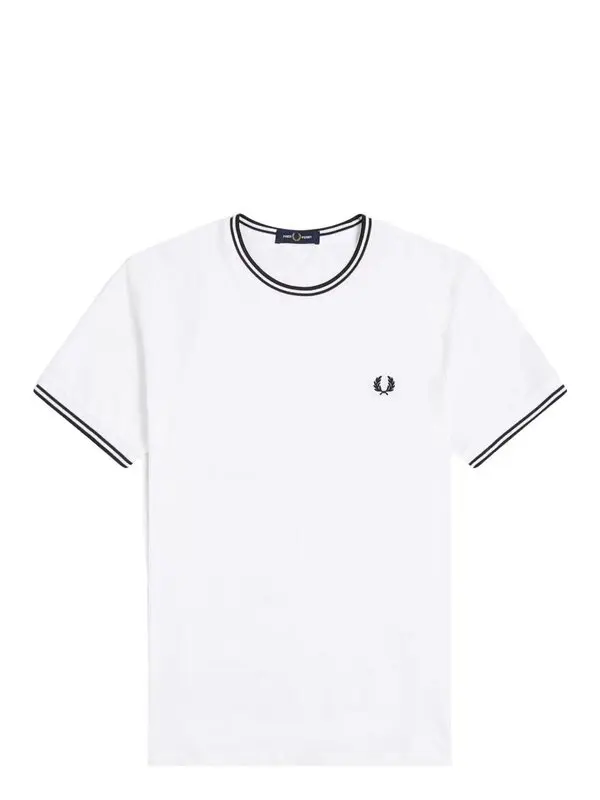Fred Perry Double Stripe T-shirt - Black