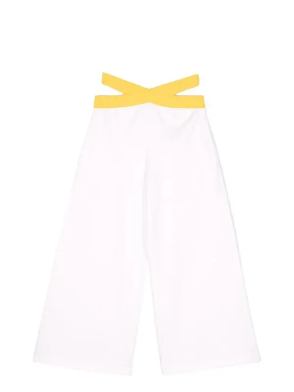 Fendi Wide Leg Sweatpants - White